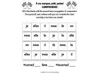 COMPRENDRE present tense conjugation practice - À vos marques, prêts ...