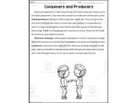 Consumers and Producers Reading Packet by Teach Simple