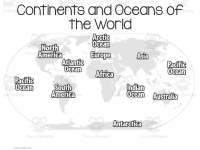 Continents and Oceans Flipbook Activity by Teach Simple