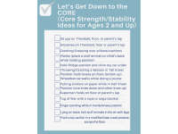 Core Strengthening and Stability Ideas - Core Checklist by Teach Simple