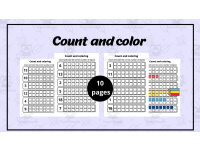 Count And Color 1-20 Worksheet. by Teach Simple