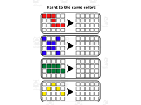 count and color the correct number of objects-coloring pages -squares ...