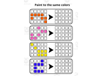 count and color the correct number of objects-coloring pages -squares ...