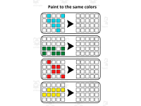 count and color the correct number of objects-coloring pages -squares ...