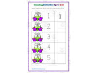Counting Butterly Spots Worksheet by Teach Simple