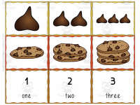 Counting Chocolate Chips Game Mat + Worksheets by Teach Simple