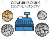 Counting Coins Digital Activity by Teach Simple