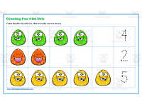 Counting Fun with Dots Worksheet by Teach Simple