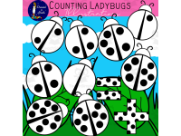 Counting Ladybugs Clip Art by Teach Simple