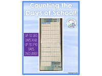 Counting the Days of School | Ten Frame Counters | Math Counting ...
