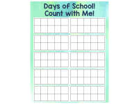 Counting the Days of School | Ten Frame Counters | Math Counting ...