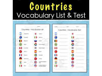Countries Vocabulary - Digital Activities, Word List & Quiz + 4 ...
