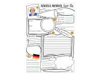 Creative Fact File Worksheets: Who is Angela Merkel by Teach Simple