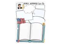 Creative Fact File Worksheets: Who is John F. Kennedy? by Teach Simple