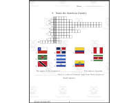 Crossword Puzzles about World Flags by Teach Simple