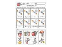 Cut & Glue: Prepositions by Teach Simple