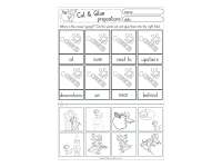 Cut & Glue: Prepositions by Teach Simple