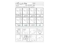 Cut & Glue: Zoo Animals by Teach Simple