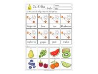 Cut + Glue: Fruits by Teach Simple