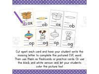 CVC Words: Write the Missing Letter Activity Packet by Teach Simple