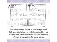 CVC Words: Write the Word Activity Packet by Teach Simple