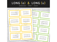 CVCe Words Tracing Flashcards: Long Vowels (A I O U), CVCe Words List ...