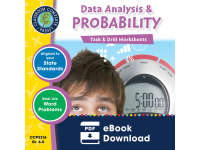 Data Analysis & Probability - Task & Drill Sheets Gr. 6-8 by Teach Simple