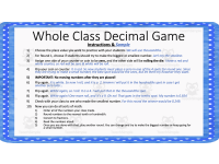 Decimal Place Value Game: Tenths to Millionths by Teach Simple