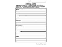 Defining Nouns Worksheet by Teach Simple