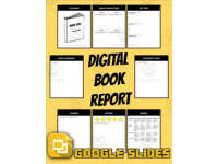 Digital Book Report (Editable in Google Slides) by Teach Simple