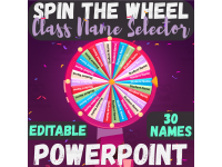 Digital Class Name Selector - Spin The Wheel - For PowerPoint ...