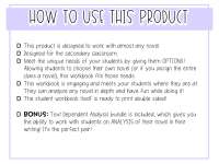 DIGITAL Novel Study Study Workbook Grades 7-12 by Teach Simple