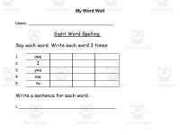 Digital Word Wall Writing Activity by Teach Simple