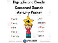 Digraph TH Consonant Sound Activity Packet and Worksheets by Teach Simple