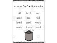 Diphthongs Posters and Word List Set by Teach Simple