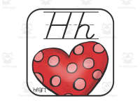 D'Nealian Print Alphabet Strip Posters by Teach Simple