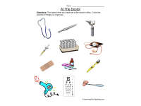 Doctor's Office Examples Worksheet by Teach Simple