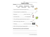 Doctor's Office Fill in the Blanks Worksheet by Teach Simple