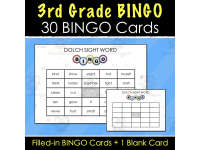 Dolch 3rd Grade Sight Word BINGO - 30+ Bingo Cards, Flashcards & Word ...