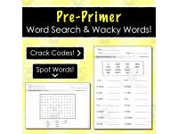 Dolch Sight Words (Pre-Primer) Fill-in-the-Blanks Worksheets and Games ...