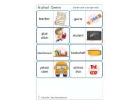 Dominoes: At School Vocabulary by Teach Simple