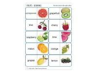 Dominoes: Fruits by Teach Simple