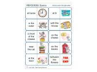 Dominoes: Prepositions by Teach Simple
