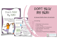 Don't Yuck My Yum! | A Social Skills Story and Activities For ...