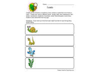 Drawing Fossils Worksheet by Teach Simple