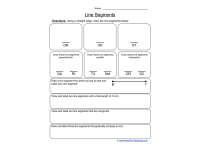 Drawing Line Segments Worksheet by Teach Simple