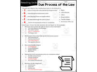 Due Process of the Law Reading Packet by Teach Simple