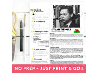 Dylan Thomas - Reading Comprehension Worksheet & Lesson Plan by Teach ...