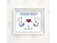 Earth Day Handprint Art Pledge, May Homeschool Crafts for Kids ...