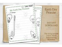 Earth Day Promise COLORED Writing Printable, Seasonal Writing Templates ...